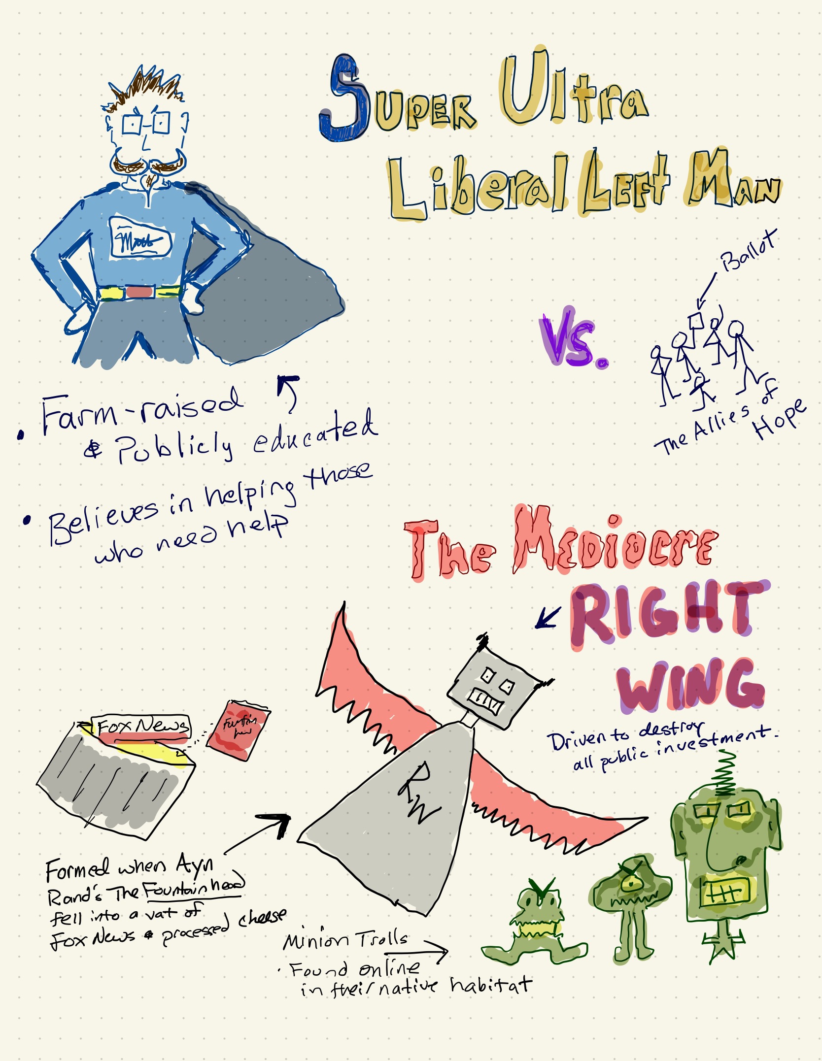 Super Ultra Liberal Left Man! – Matthew Ferrence